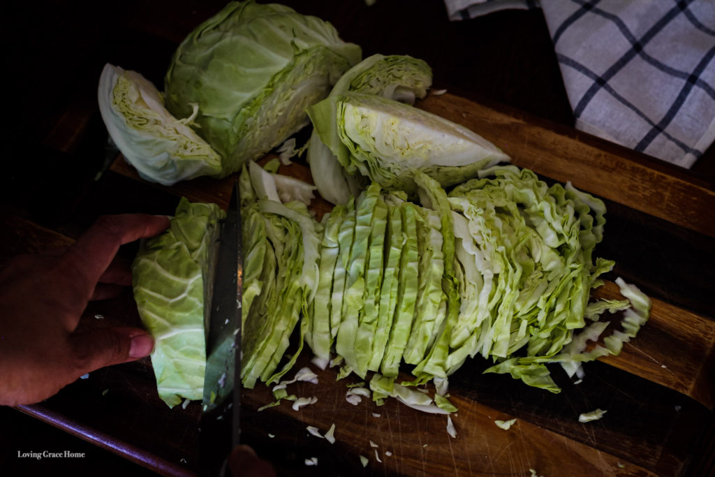 Savory Caramelized Cabbage | Easy Fall Side Dish - Loving Grace Home